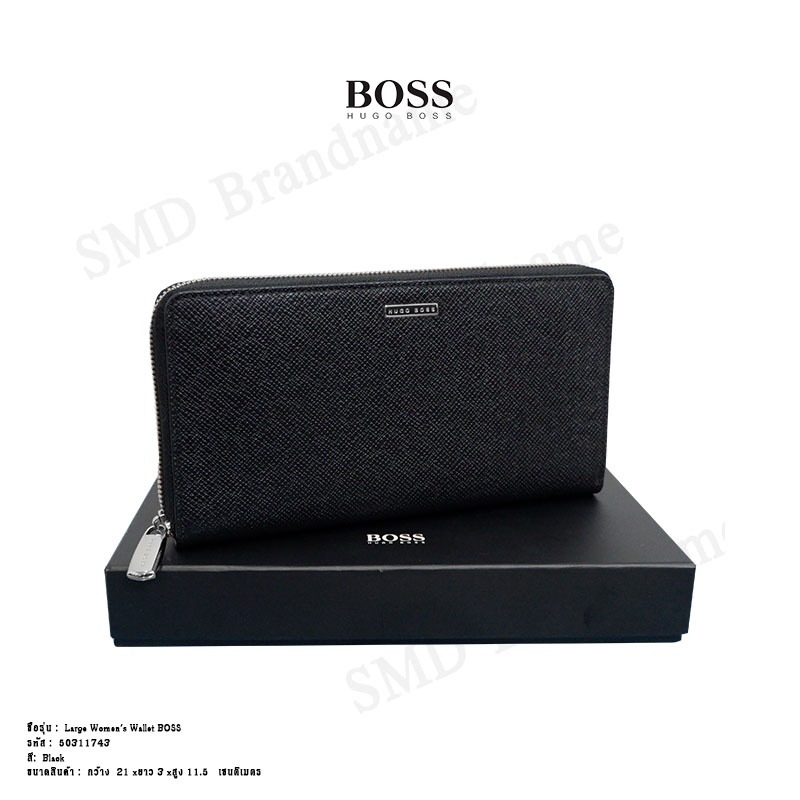 HUGO BOSS กระเป๋าสตางค์ผู้หญิง รุ่น Large Women's Wallet BOSS Code ...
