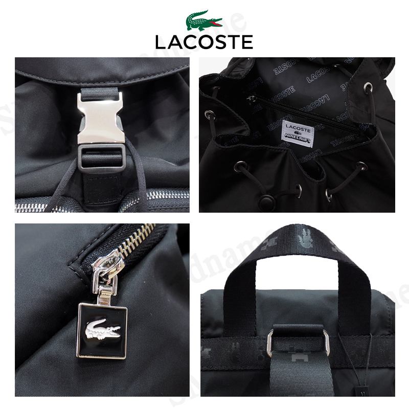 Lacoste กระเป๋าเป้สะพายหลัง รุ่น Lacoste Unisex x Minecraft Print Nylon ...