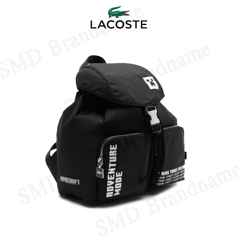 Lacoste กระเป๋าเป้สะพายหลัง รุ่น Lacoste Unisex x Minecraft Print Nylon ...
