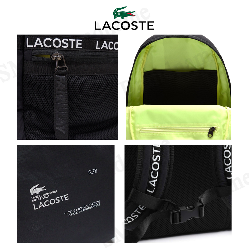 Lacoste กระเป๋าเป้ รุ่น Lacoste Unisex Branded Band And Straps Nylon ...