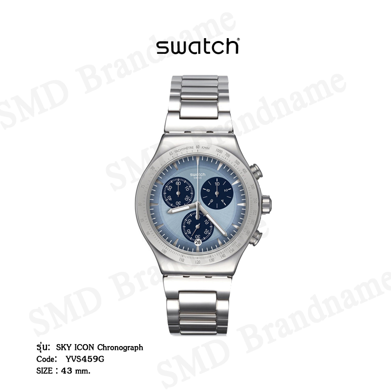 SWATCH นาฬิกาข้อมือ รุ่น SKY ICON Chronograph Code: YVS459G - SMD ...