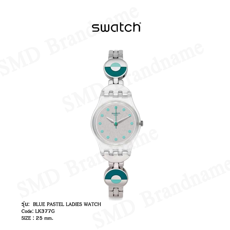 SWATCH นาฬิกาข้อมือ รุ่น BLUE PASTEL LADIES WATCH Code: LK377G - SMD ...