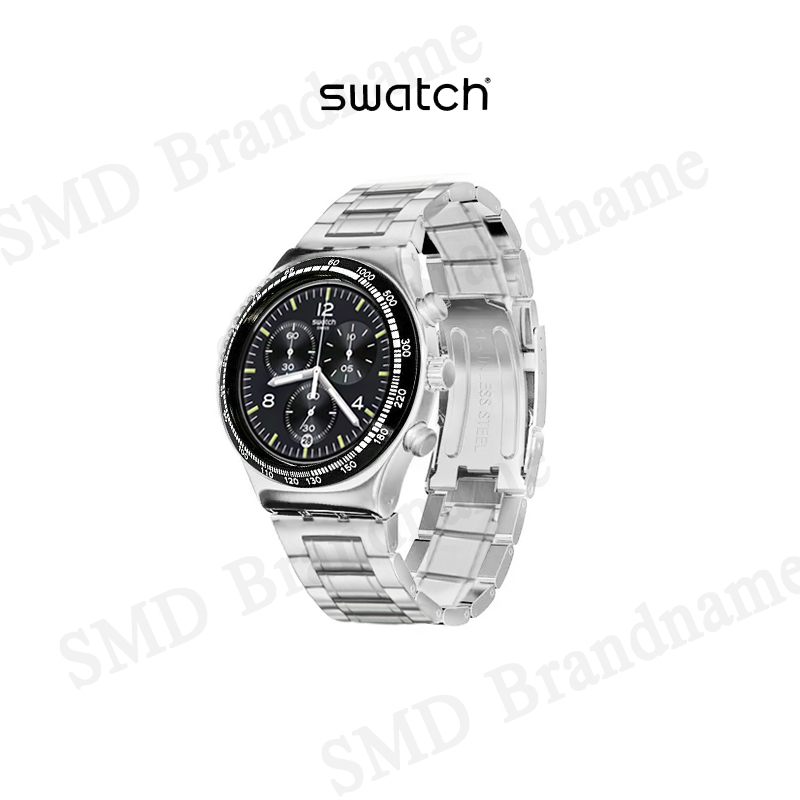 SWATCH นาฬิกาข้อมือ รุ่น Night Flight Chronograph Code: YVS444G - SMD ...
