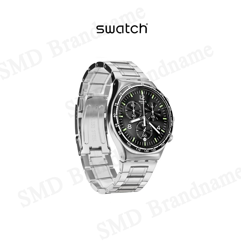 SWATCH นาฬิกาข้อมือ รุ่น Night Flight Chronograph Code: YVS444G - SMD ...