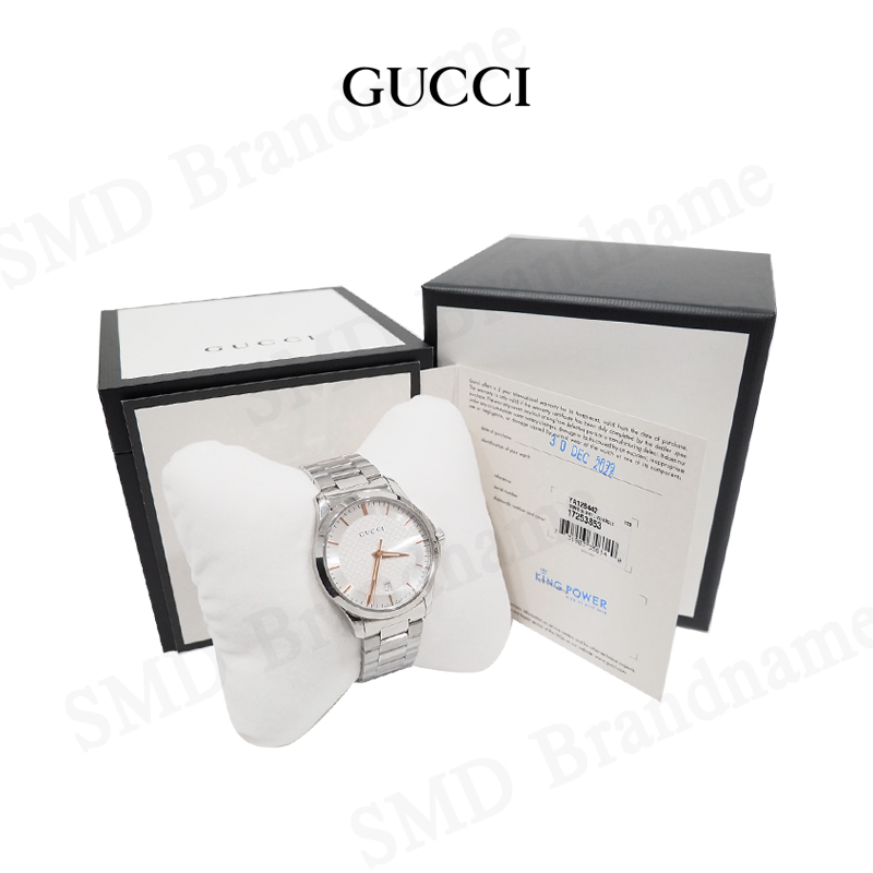 GUCCI นาฬิกาข้อมือ รุ่น G-Timeless Silver Dial Stainless Steel Quartz ...