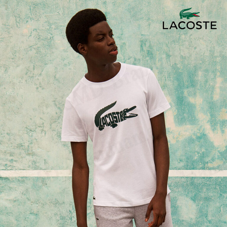 Lacoste เสื้อยืดคอกลม รุ่น Men’s Lacoste Sport X Novak Djokovic Print Crocodile T-shirt Code ...
