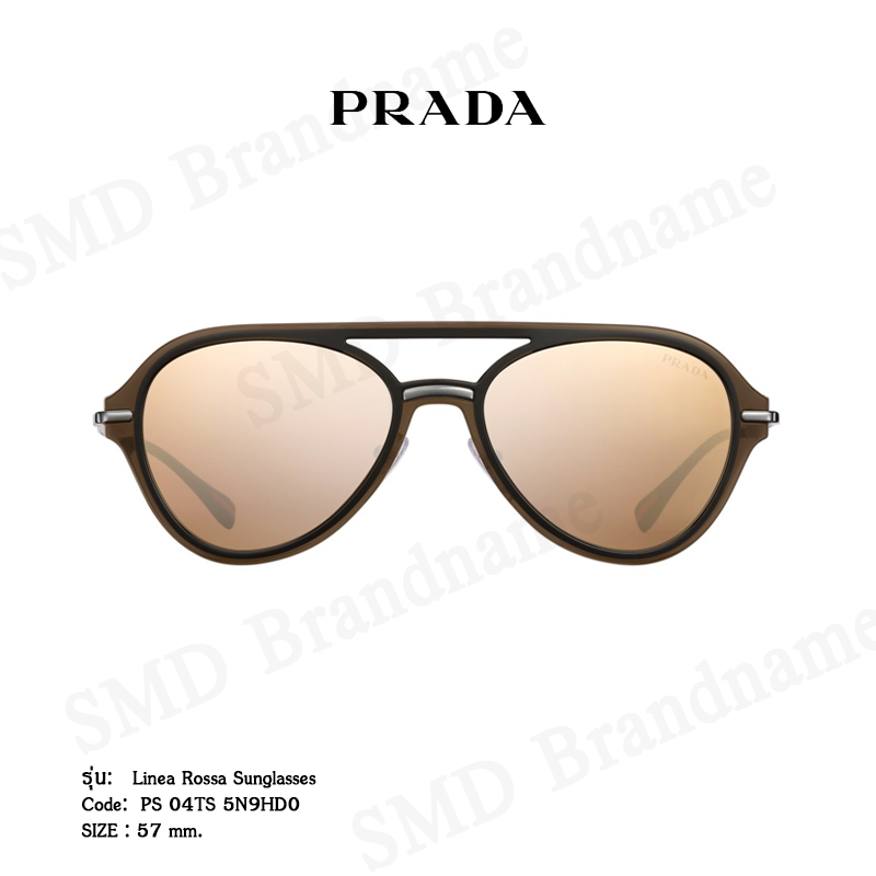Prada แว่นกันแดด รุ่น Linea Rossa Sunglasses Code: PS 04TS 5N9HD - SMD ...