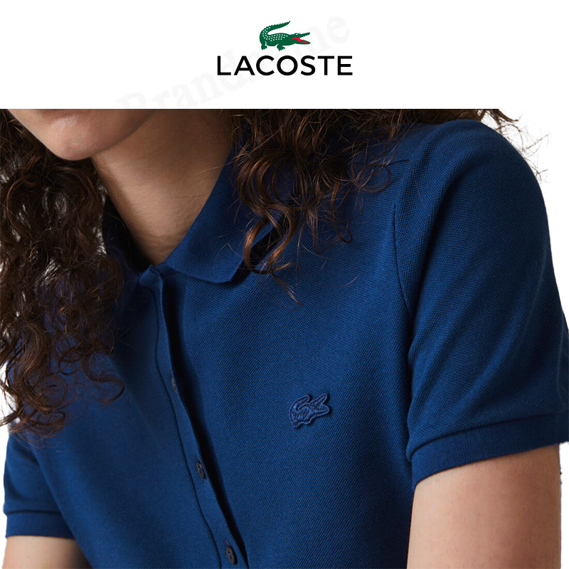 Lacoste เสื้อโปโลหญิง รุ่น Women's Slim fit Stretch Cotton Pique Polo ...
