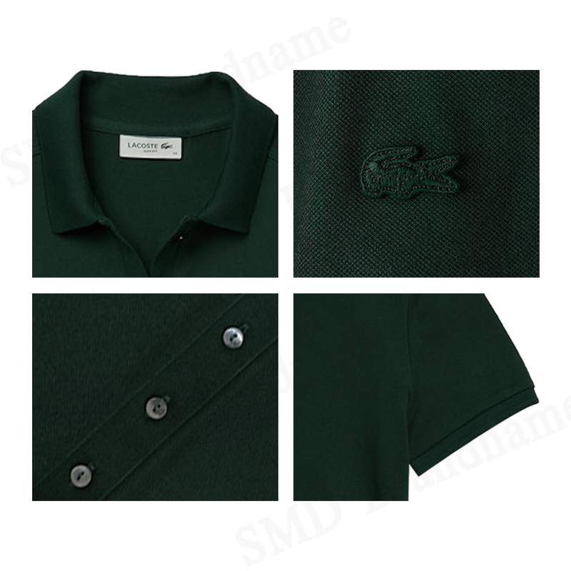Lacoste เสื้อโปโลหญิง รุ่น Women's Slim fit Stretch Cotton Pique Polo ...