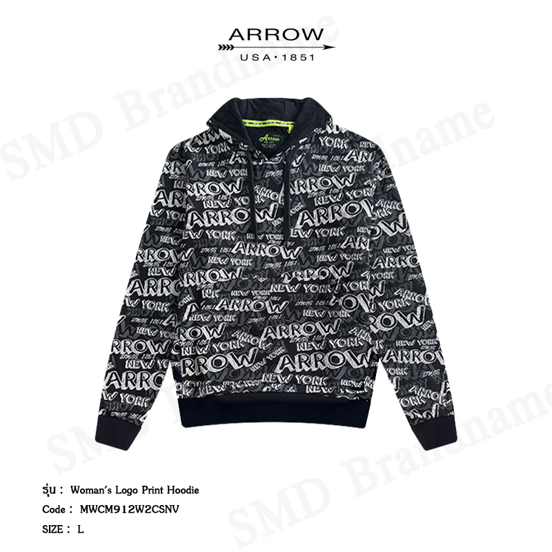 Arrow เสื้อสเวตเตอร์แขนยาว รุ่น Woman's Logo Print Hoodie Code ...