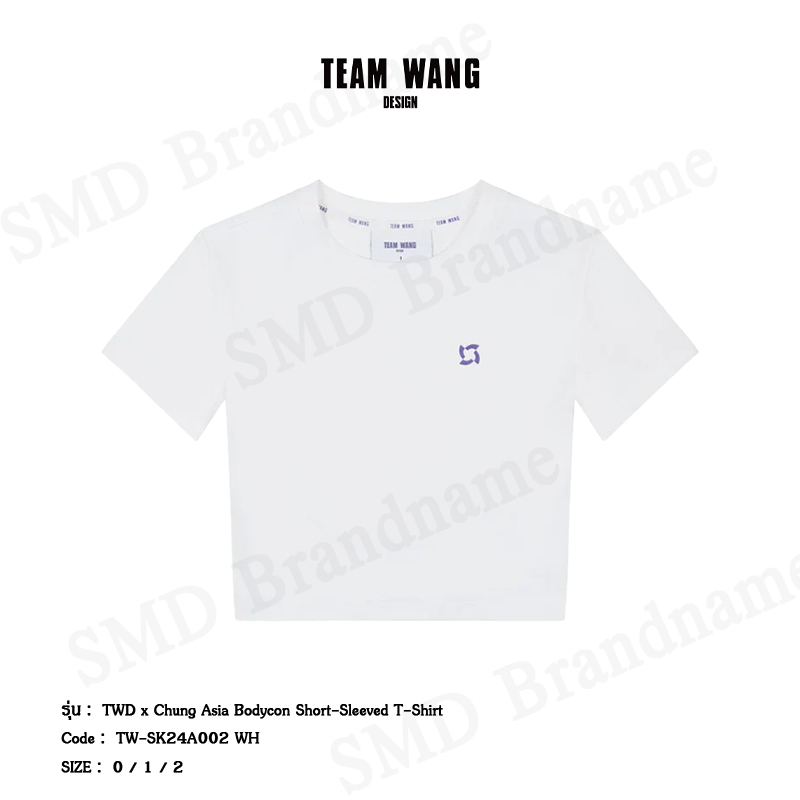 Team Wang เสื้อยืดคอกลม รุ่น TWD x Chung Asia Bodycon Short-Sleeved T ...