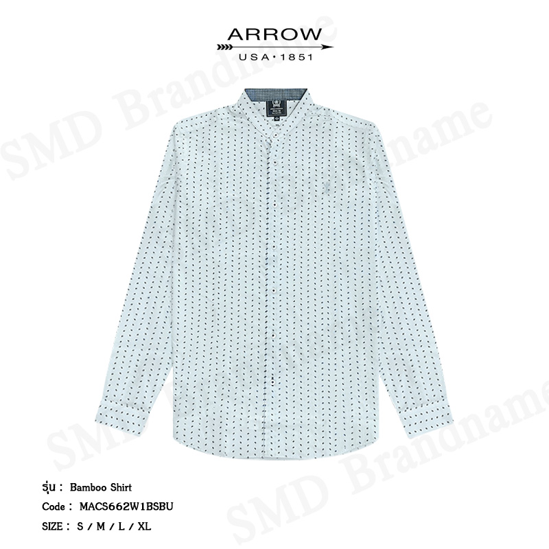 Arrow เสื้อเชิ้ตแขนยาว รุ่น Bamboo Shirt Code: MACS662W1BSBU - SMD ...