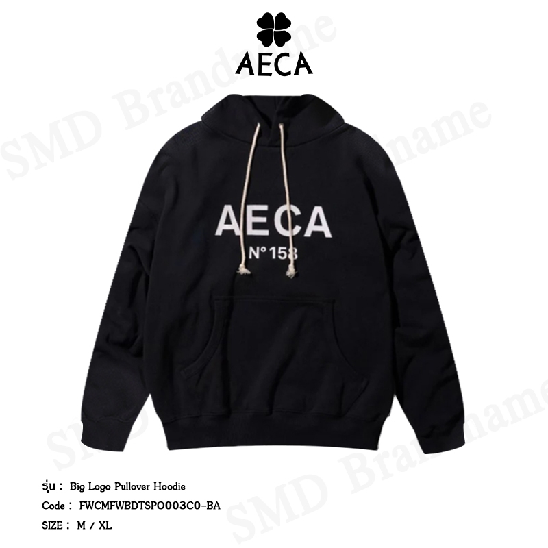 AECA เสื้อสเวตเตอร์แขนยาว รุ่น Big Logo Pullover Hoodie Code: FWCMFWBDTSPO003C0-BA - SMD ...