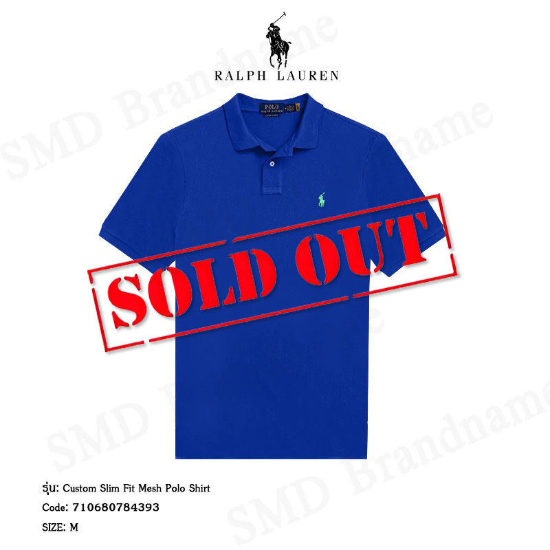 Polo Ralph Lauren เสื้อโปโลผู้ชาย รุ่น Custom Slim Fit Mesh Polo Shirt ...