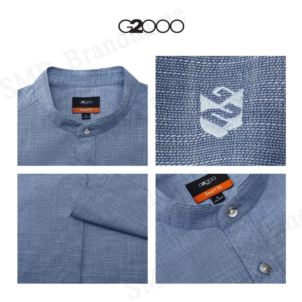 G2000 เสื้อเชิ้ตแขนสั้น รุ่น Cotton Stand Logo Shirt In Smart Fit Code ...