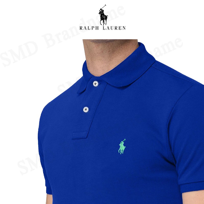 Polo Ralph Lauren เสื้อโปโลผู้ชาย รุ่น Custom Slim Fit Mesh Polo Shirt ...