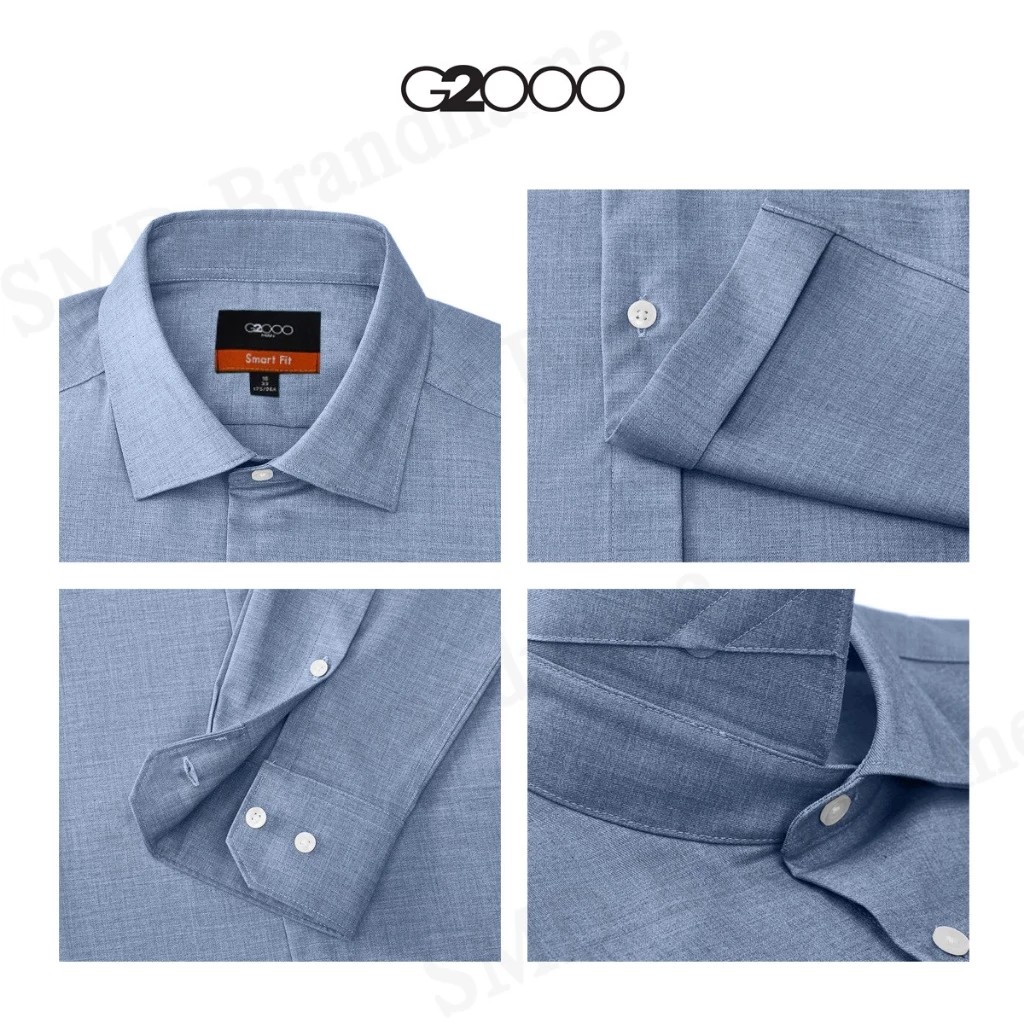G2000 เสื้อเชิ้ตแขนยาวผู้ชาย รุ่น Non-Iron Silky Touch Smart Fit Twill ...