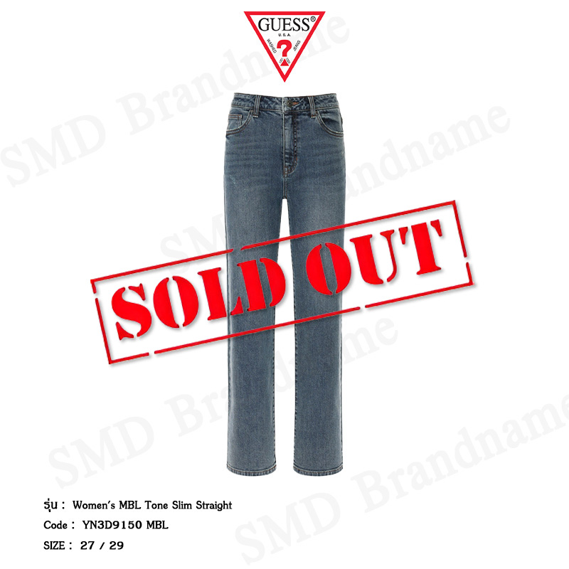 Guess กางเกงยีนส์ขายาว รุ่น Women's MBL Tone Slim Straight Code ...